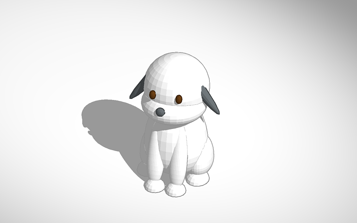 3D design Cute Dog for Dog Contest - Tinkercad