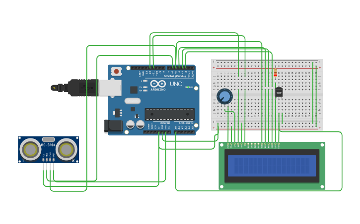 Circuit design retail shelf monitoring system - Tinkercad