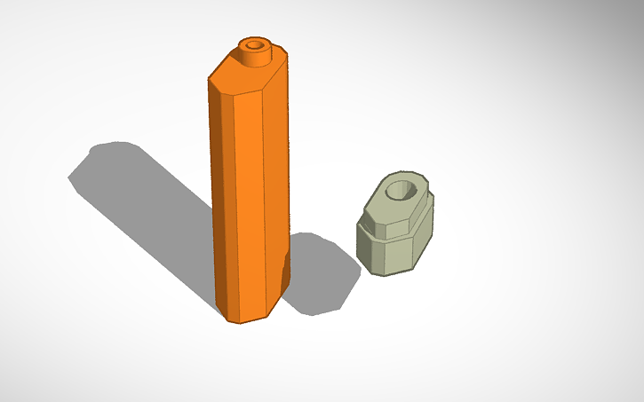 3D design airsoft schalldämper - Tinkercad
