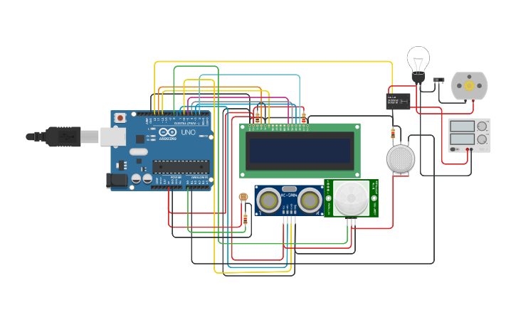Circuit Design Home Automation Tinkercad