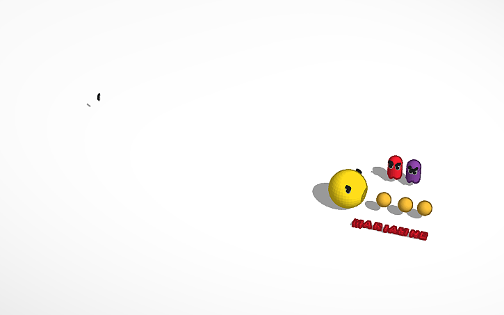 3D design PacMan | Tinkercad