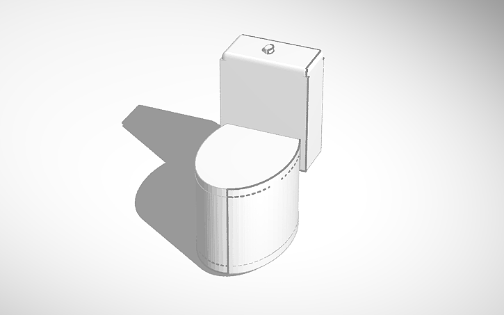 3D design Toilet - Tinkercad