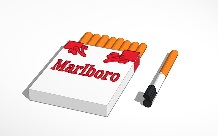 3D design Cigarette pack | Tinkercad