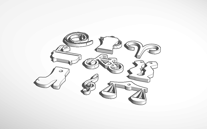 3D design symbols and icons - Tinkercad