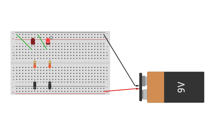 Circuit design diodos | Tinkercad