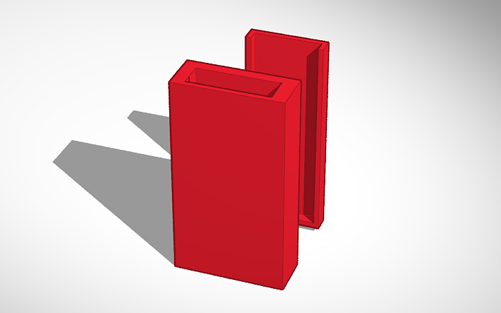3D design pencil case 2 - Tinkercad