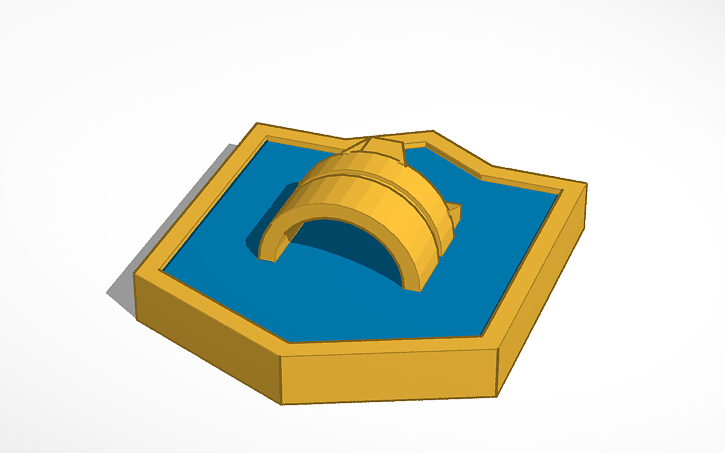 3D design shield logo clash royale - Tinkercad