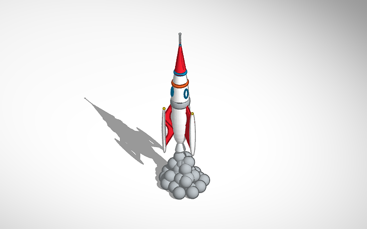 3d Design Rocket Tinkercad