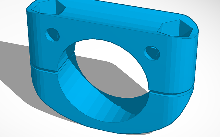 3D design Slimline Flashlight Clamp - Tinkercad