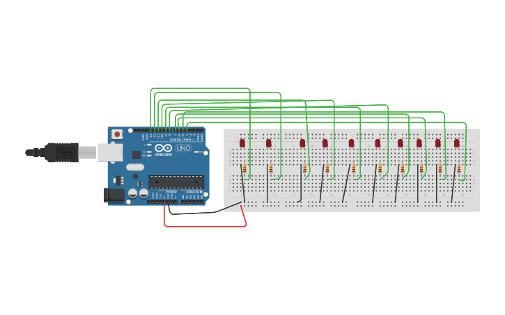 Circuit design Circuito Clase 1 Renato Ortega | Tinkercad
