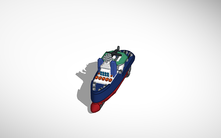 3D design OSV (Off Shore Vessel) - Tinkercad