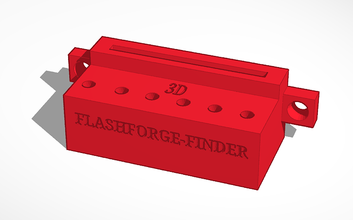3d Design Tool Holder Flashforge Finder Tinkercad