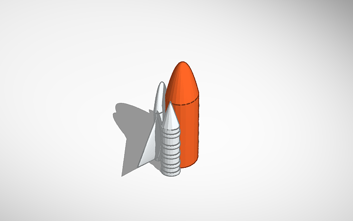 3D design Rocketship - Tinkercad