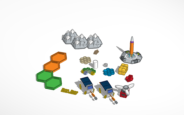 3D design Modular Moon Base - Tinkercad