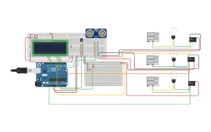 Circuit design 3 Sensor Fix | Tinkercad