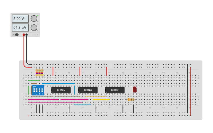 Circuit design Números Fibonacci | Tinkercad