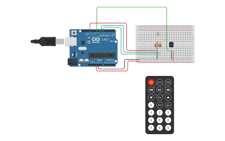 Circuit Design Ir Remote With Led Tinkercad