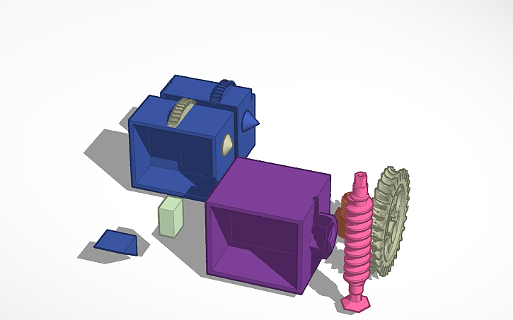 3D design Light box worm gear bolt - Tinkercad