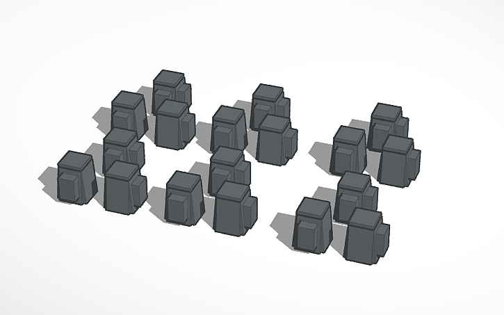 3D design Clash Of Clans Walls - Tinkercad