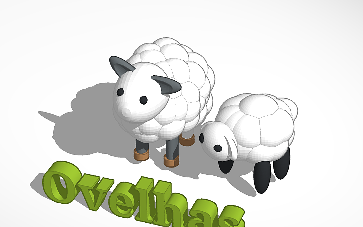 3D design Ovelhas - Tinkercad