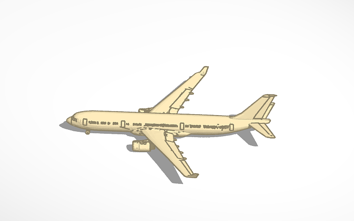 3D design Plane - Tinkercad