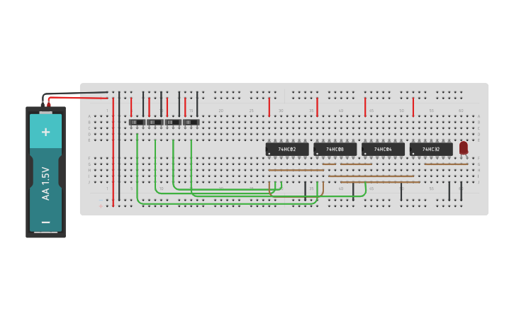 Circuit design ACTIVITY 5 - COMBINATIONAL LOGIC | Tinkercad Circuit design ACTIVITY 5 - COMBINATIONAL LOGIC | Tinkercad