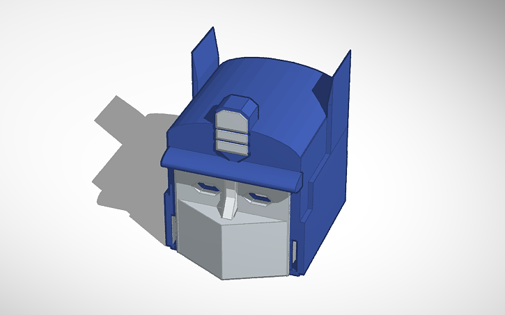 3D design optimus prime heads - Tinkercad