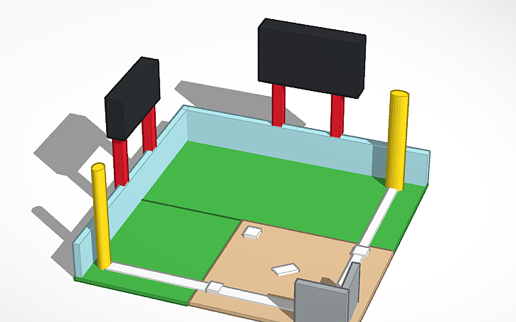 3D design 2.0 Baseball Field | Tinkercad