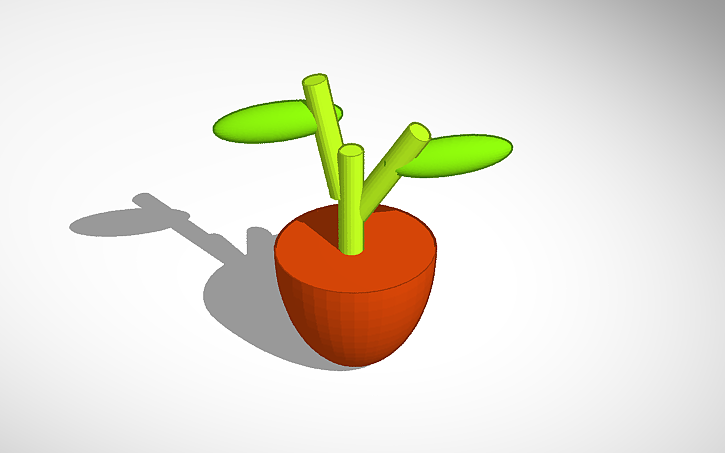 3D design plant - Tinkercad