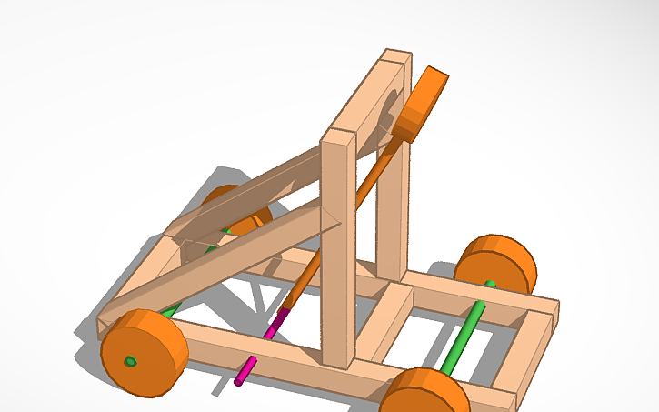 3D design catapulta Antonia garrido - Tinkercad