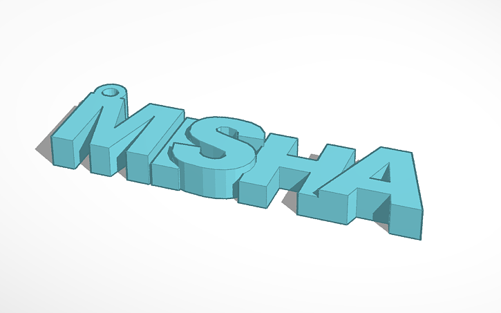 3d Design Keyring Tinkercad