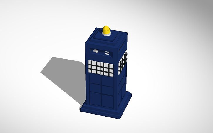 3D design A Doctors Tardis | Tinkercad
