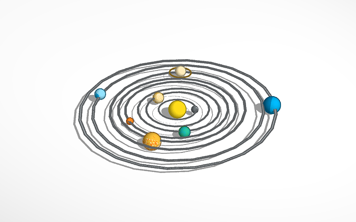 3D design Solar System - Tinkercad