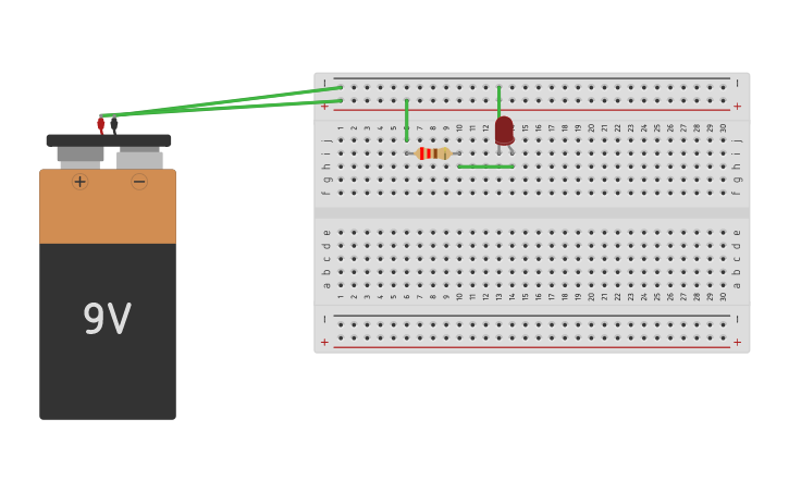 Circuit Design 1 Encender Led Tinkercad