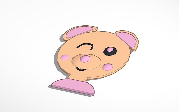 3D design 2D mousy piggy | Tinkercad