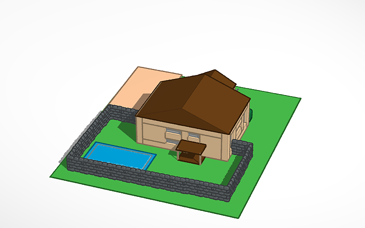 3D design House Project - Tinkercad