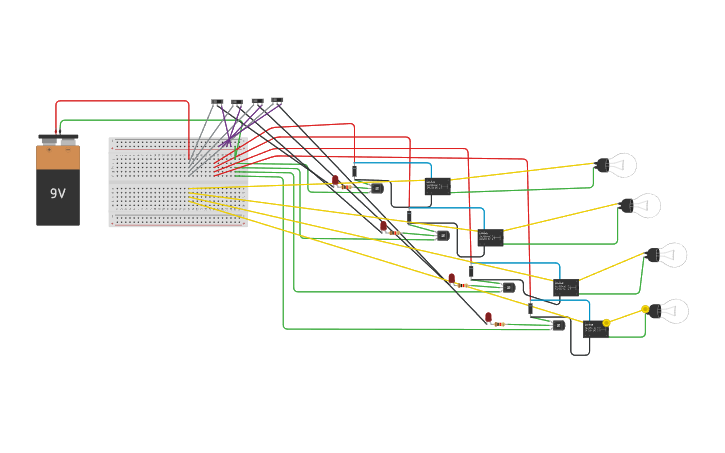 Circuit design touch switch - Tinkercad