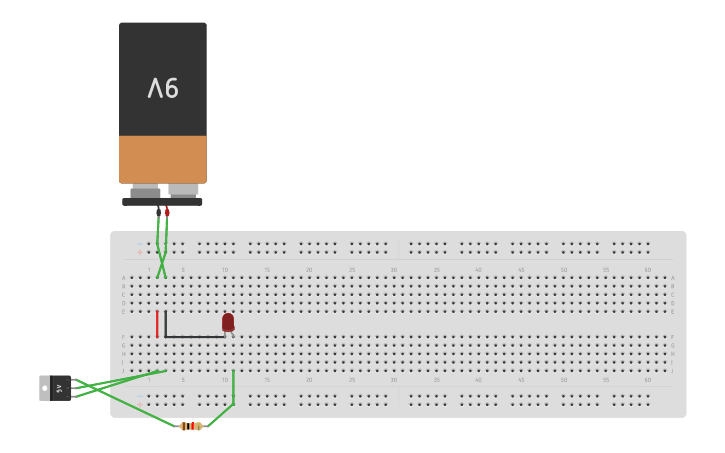 Circuit design Voltage Regulator - Tinkercad
