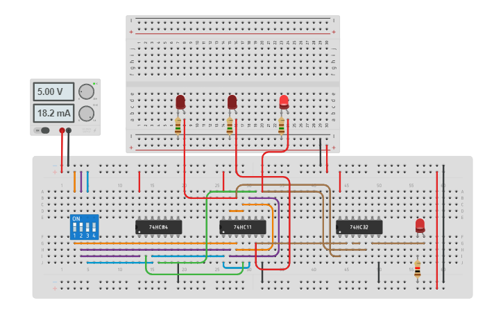 Circuit design Lab 9 Combinational Logic Circuit | Tinkercad Circuit design Lab 9 Combinational Logic Circuit | Tinkercad