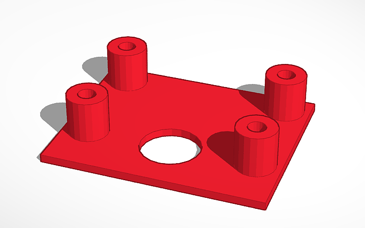 3D design Raspberry Pi Camera v2 holder template - Tinkercad