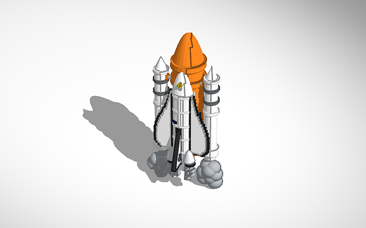 3d Design Rocket Tinkercad