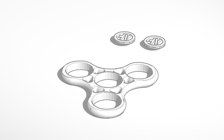 3D design two spinners | Tinkercad