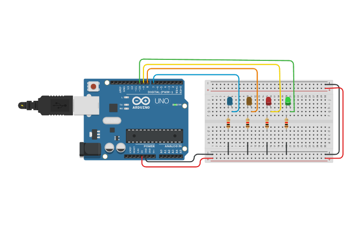 Circuit design Ejercicio 3 - Tinkercad