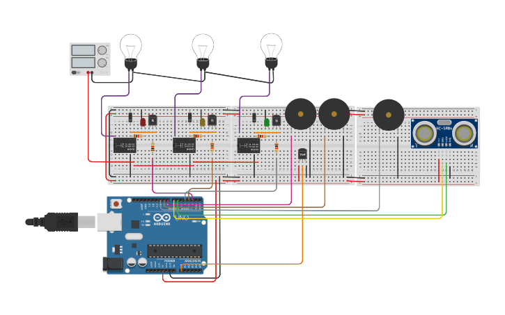 Circuit design Evaluacion 4 - Tinkercad