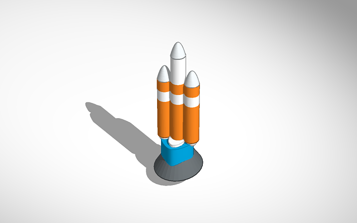 3D design SuperPrime Rocket - Tinkercad