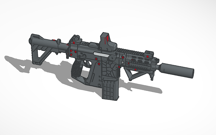 3D design shotgun - Tinkercad