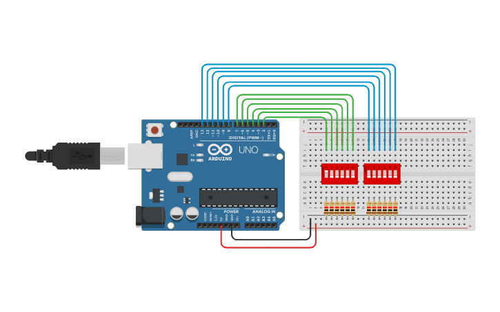 Circuit Design Dip Switch Tinkercad