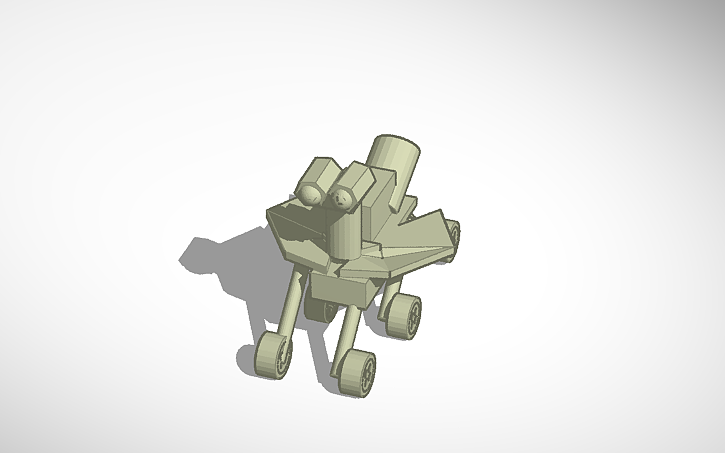 3D design mars rover - Tinkercad