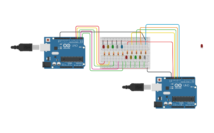 Circuit design Tugas 1 IOT - Tinkercad