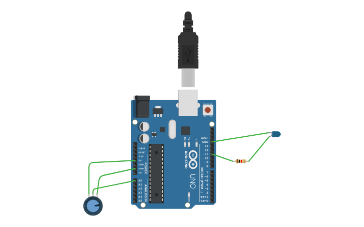 Potentiometer Tinkercad
